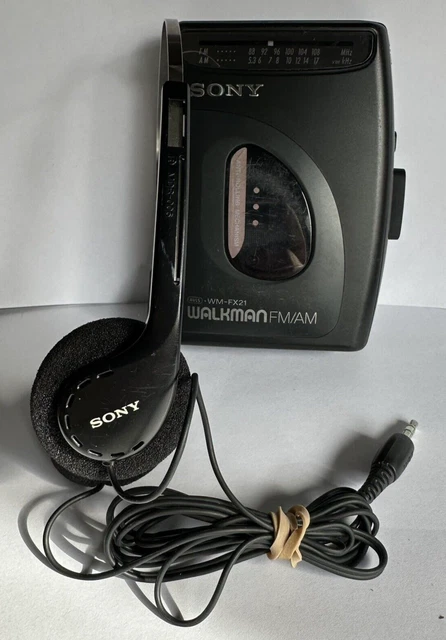 SONY WALKMAN WM-FX21 FM/AM Radio Cassette Tape Player MDR-006 ...