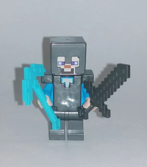 LEGO MINECRAFT - Steve mit Netherit Rüstung - Figur Minifigur Netherite ...