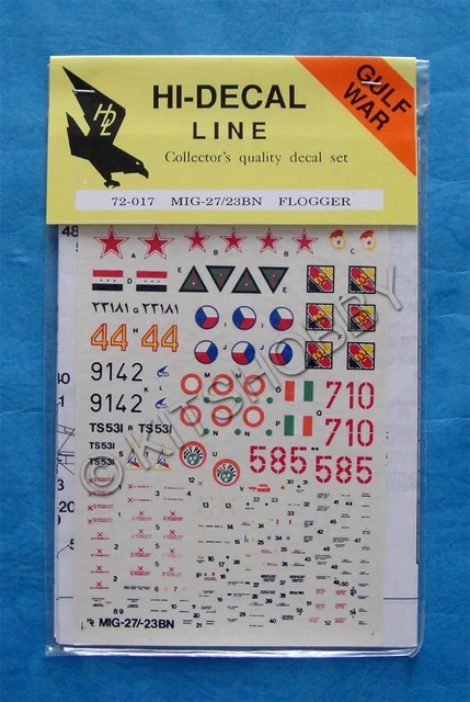 HI-DECAL 1/72 MIKOYAN MiG-27 / MiG-23BN Flogger Decal $9.50 - PicClick