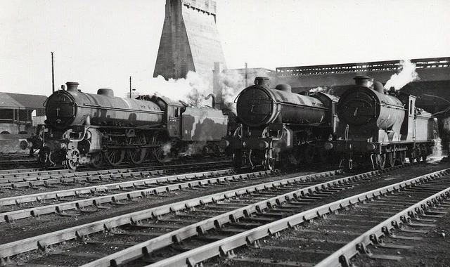 EX LNER EASTFIELD SHED 65A with Nos 61396 + 61398 + 64623 in VIEW on 12 ...