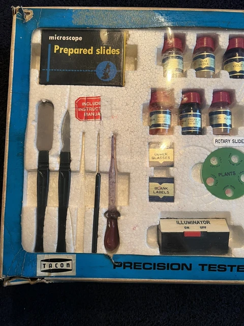 VINTAGE TASCO 750 Power Microscope Discovery Kit $19.95 - PicClick CA