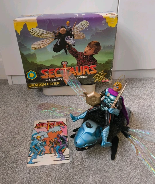 VINTAGE SECTAURS DRAGON Flyer Prince Dragon action figure set toy 1984 ...