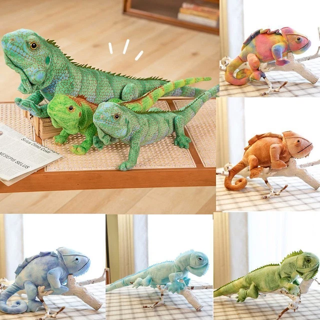 LIZARD CHAMELEON SOFT Plush Toy Teddy Stuffed Animal Baby Kids Children ...