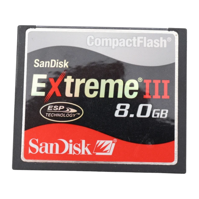 COMPACT FLASH 8GB Sandisk Extreme III 30MB/S Cf Card Memory Card £29.67 - PicClick UK