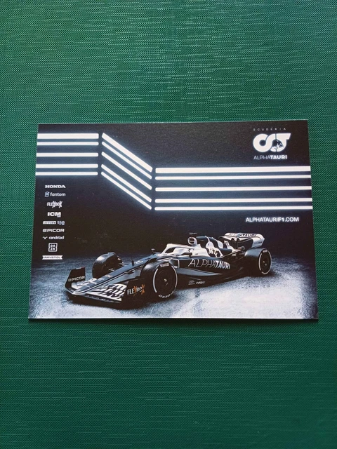 PIERRE GASLY SIGNED Driver Card Autograph Alpine Autografo Carta ...
