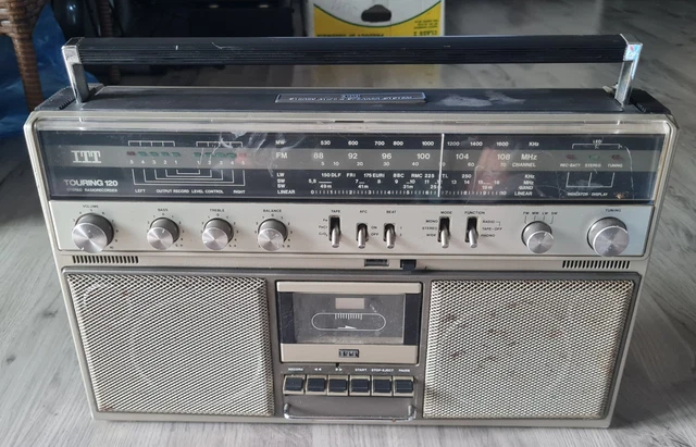 ITT TOURING 120 Cassette Radio Stereo Ghettoblaster Boombox ohne KABEL ...