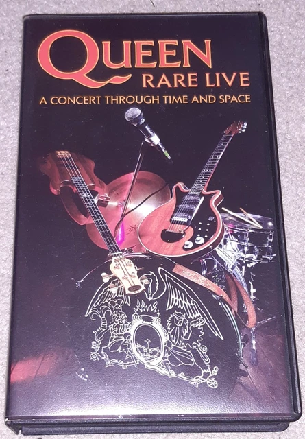 QUEEN-RARE LIVE VHS Video 1989 Live Aid Knebworth Freddie Mercury Brian ...