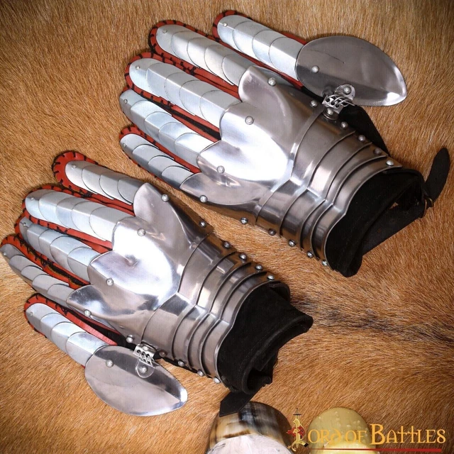 MEDIEVAL GLOVES GAUNTLETS Armor Steel Knight Larp Sca Functional ...