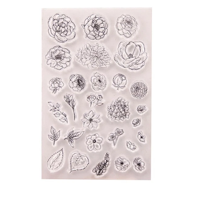 FLOWER STAMP DIY Paper Card Craft Art Handmade Gift Decorative Tool $4. ...