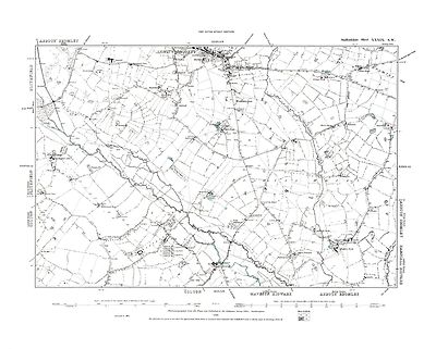 OLD MAP OF Abbots' Bromley ( S ) Staffordshire in 1889- Repro 39 SW £18 ...