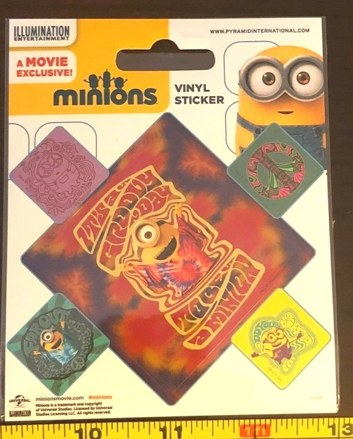 Despicable Me Minions Minion Official Vinyl Sticker Plus 4 Small