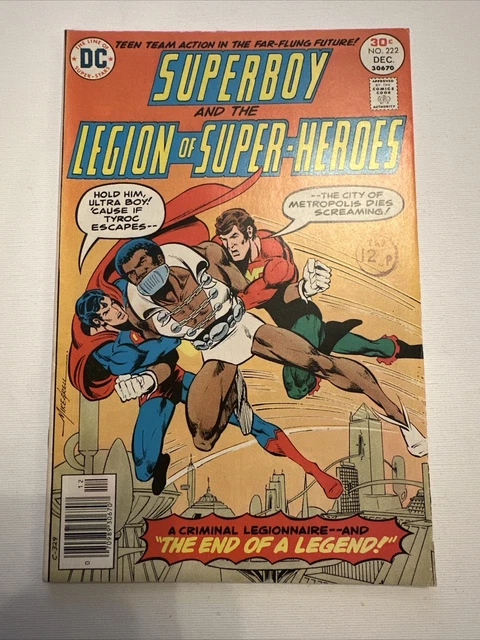 SUPERBOY LEGION OF Superhelden #222 gegen Tyroc! Questar VF+ (8.5) 1976 ...