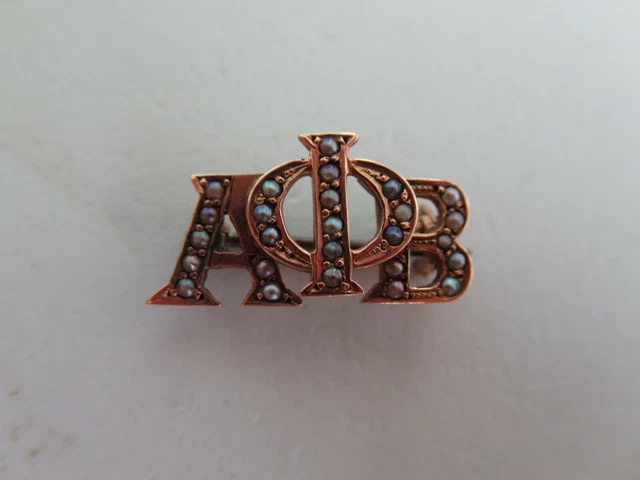 USA FRATERNITY PIN Phi Alpha Beta. Made In Gold. 871 $175.83 - PicClick CA