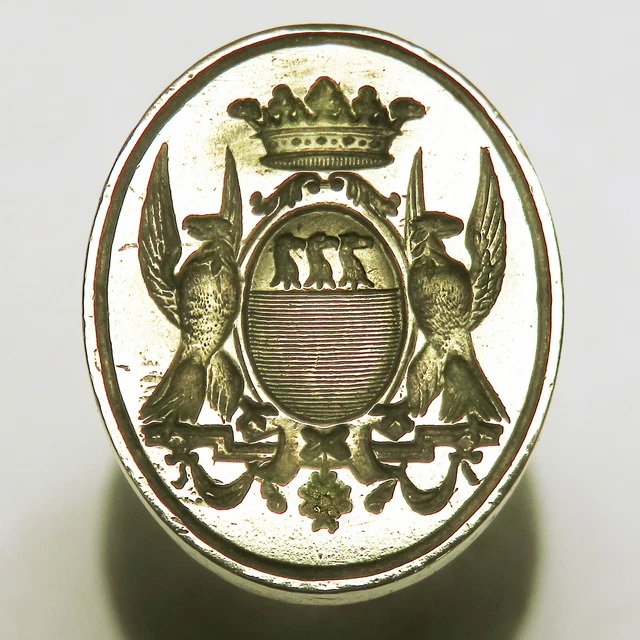 CACHET SCEAU ARMOIRIES Couronne Marquis XIXe EUR 80,00 - PicClick FR