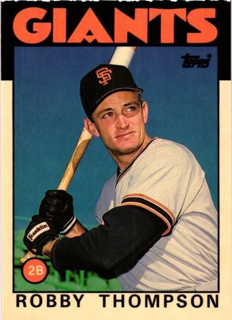 1986 TOPPS TRADED Tiffany Robby Thompson #113T San Francisco Giants ...
