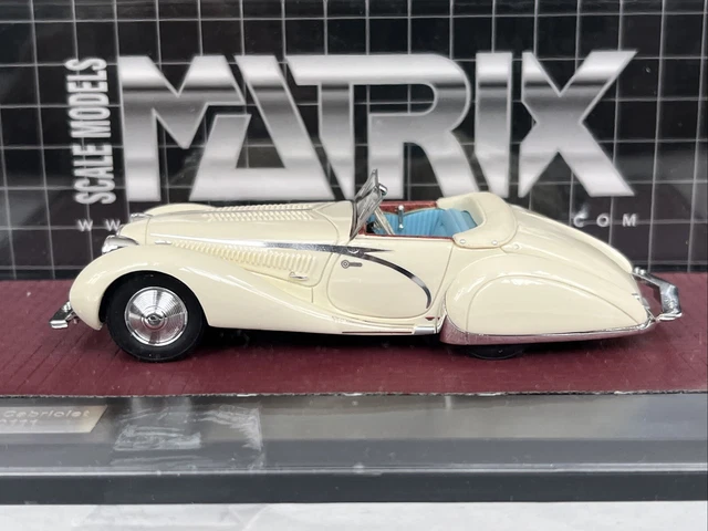 MATRIX MODELS 1/43 Resin Car Model: 1936 Talbot Lago T150C Cabriolet ...