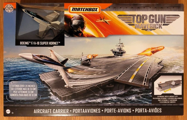 MATCHBOX TOP GUN Maverick Aircraft Carrier Boeing F/A-18 – Brand New ...