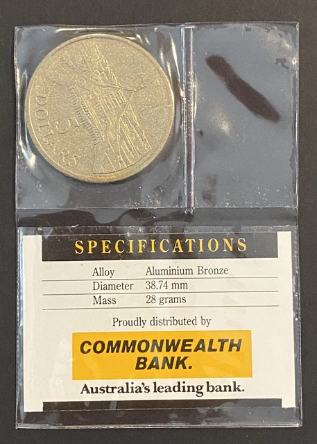 1988 $5 COMMEMORATIVE Coin Official Opening of Parliament House ...