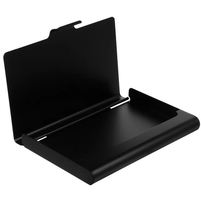BUSINESS CARD HOLDER Box Desk Business Card Storage Box Portable Office ...