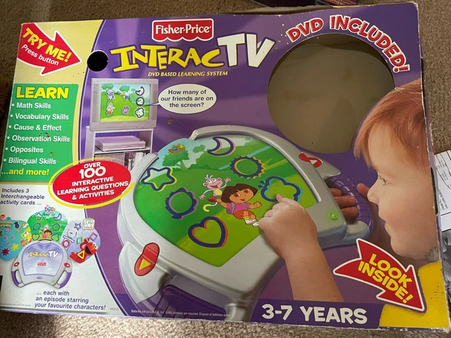 INTERACTV FISHER PRICE DVD learning system (2005) Dora, SpongeBob ...