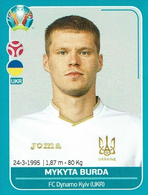 PANINI EURO EM 2020 Preview Adesivo Ucraina Ukr 15 Mykyta Burda EUR 1,00 - PicClick IT