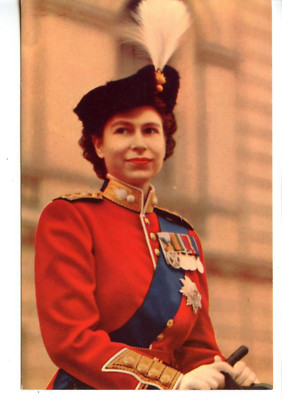 HRH QUEEN ELIZABETH II-Wears Tunic Colonial of Grenadier Guards-Vintage ...