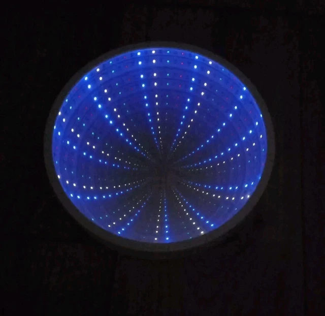 SENSORY INFINITY MIRROR Light Autism Tunnel Wall White Relaxing Desk ...