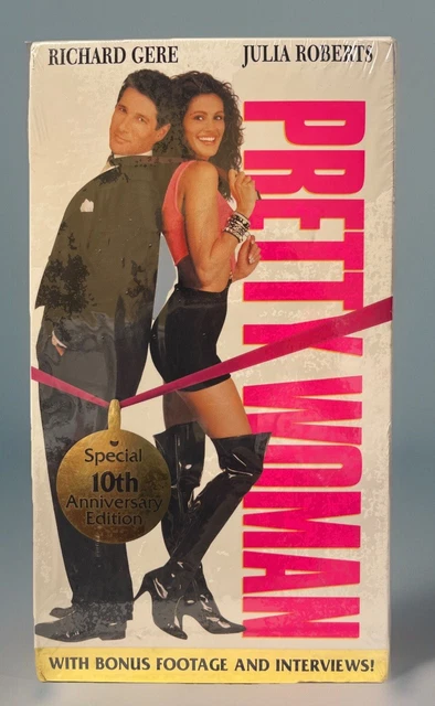 SEALED VHS PRETTY Woman Julia Roberts Richard Gere w/Bonus Footage ...