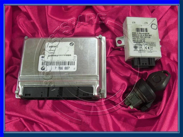 BMW 3 5 series E46 E39 1.8d M47 DIESEL ENGINE SET ECU DDE EWS3 IGNITION ...