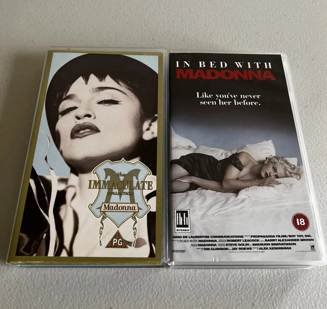 MADONNA VHS IMMACULATE Collection PAL R2 1990 12 Tracks & In Bed With Madonna £9.79 - PicClick UK