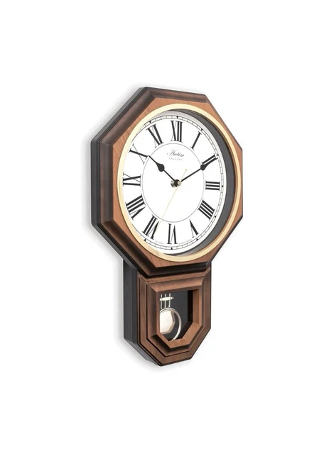 ACCTIM WOODSTOCK PENDULUM Wall Clock Quartz Pendulum Movement Dark Wod ...