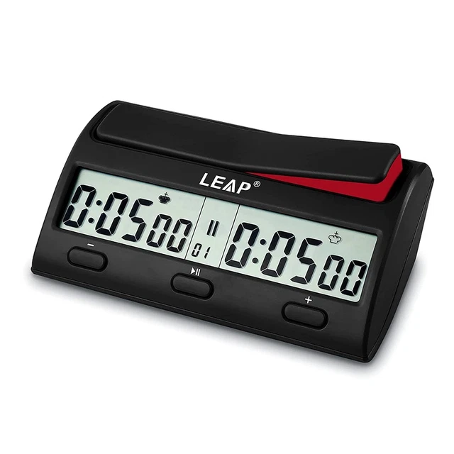 CHESS CLOCK WITH 7 Type 38 Timing Set Modes Professional S4A92039 $67. ...