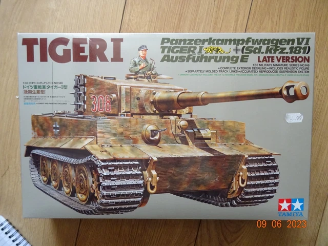 TAMIYA 1/35 MODEL Kit of a German WWII Tank Tiger I E Late NEW ...