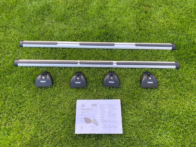 THULE 861 AERO Roof Bars 120cm and Thule Rapid system 753 £89.99 ...