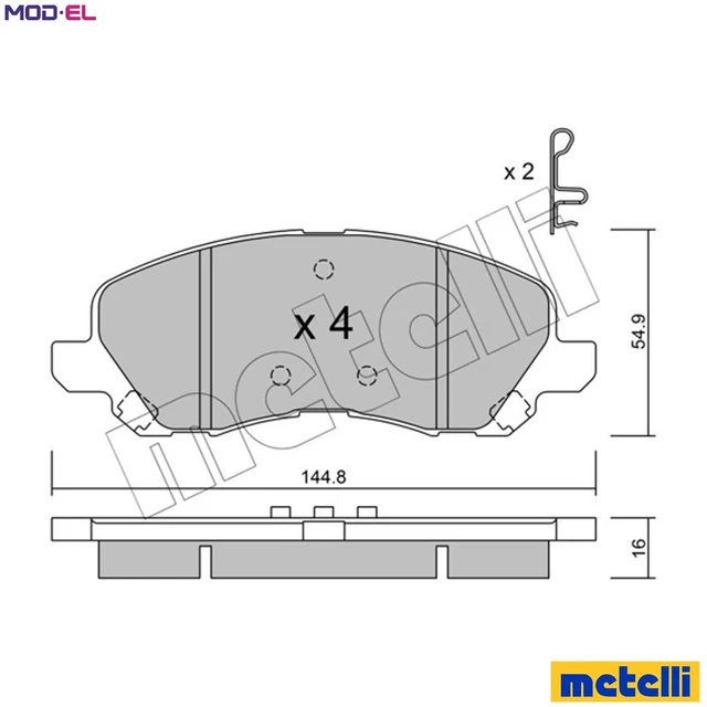 BRAKE PAD SET Disc Brake 22-0481-0 For Mitsubishi Space/Runner ...
