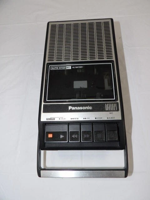 PANASONIC SLIMLINE RQ-2102 Portable Cassette Player/Recorder Black ...