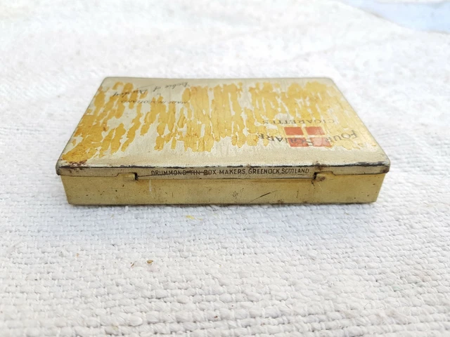 1950S VINTAGE OLD Dobie Of Paisley Four Square Cigarette Tin Box ...