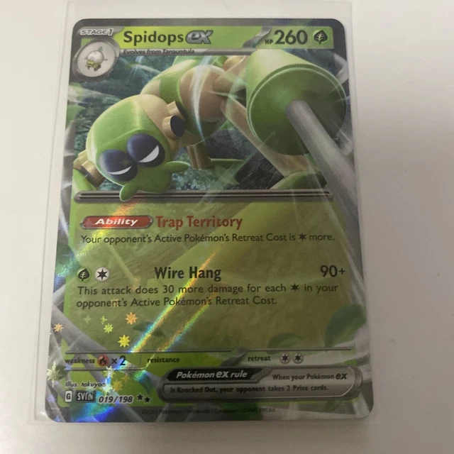 SPIDOPS EX 019/198 Karmesin & Purpur Basis-Set Pokémon TCG, EN, NM EUR ...