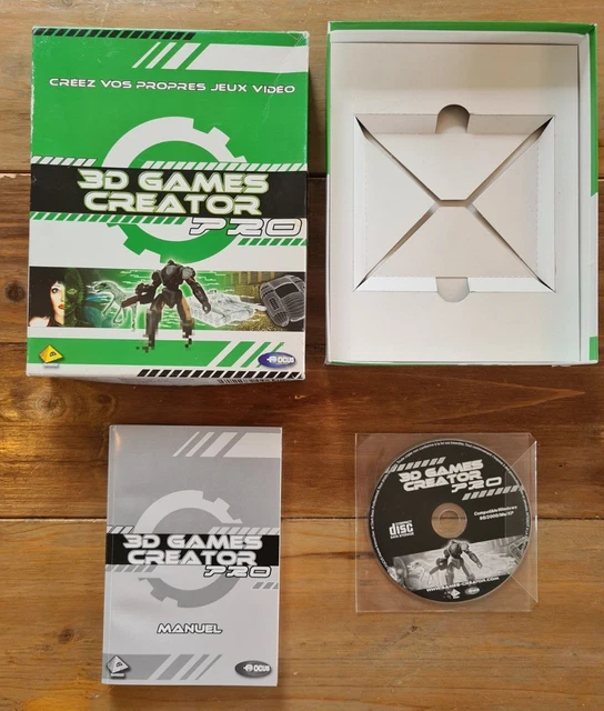 VINTAGE RETROGAMING PC CD-Rom 3D Games Creator PRO FR big box (win98 XP) EUR 9,00 - PicClick FR