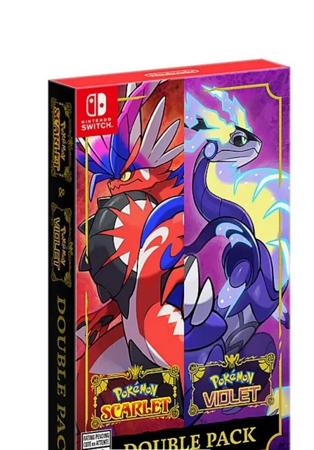 NINTENDO SWITCH POKÉMON écarlate et violette double pack seulement 200 pokeballs EUR 134,48 ...