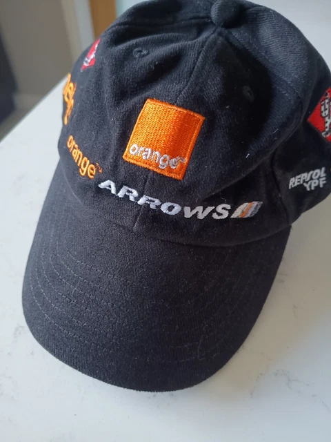 VINTAGE ORANGE ARROWS A21 F1 Team Jos Verstappen Cap Official Footwork ...