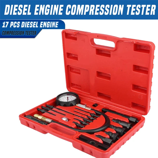 DIESEL ENGINE CYLINDER Pressure Compression Test Tester Kit TDI CDI Car ...