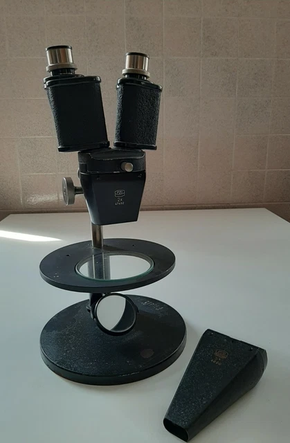 MICROSCOPIO BINOCULARE VINTAGE PZO made in Poland Warszawa. EUR 175,00 ...