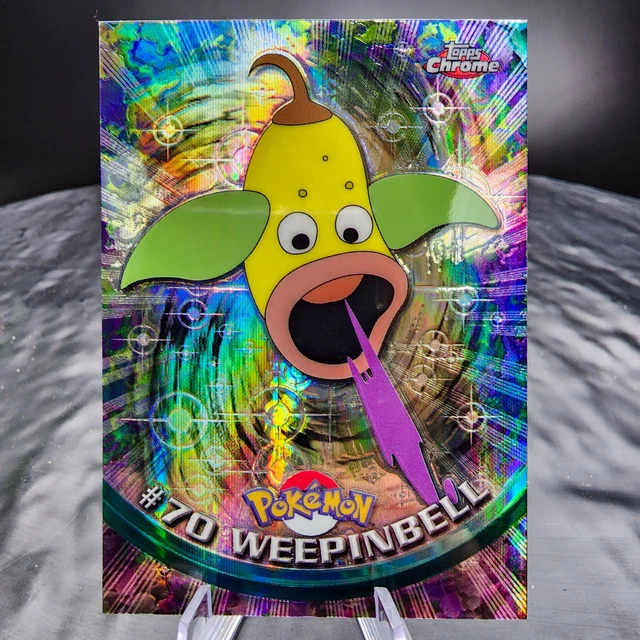 WEEPINBELL TOPPS CHROME 2000 Pokemon TV Spectra feuille comme neuf ...