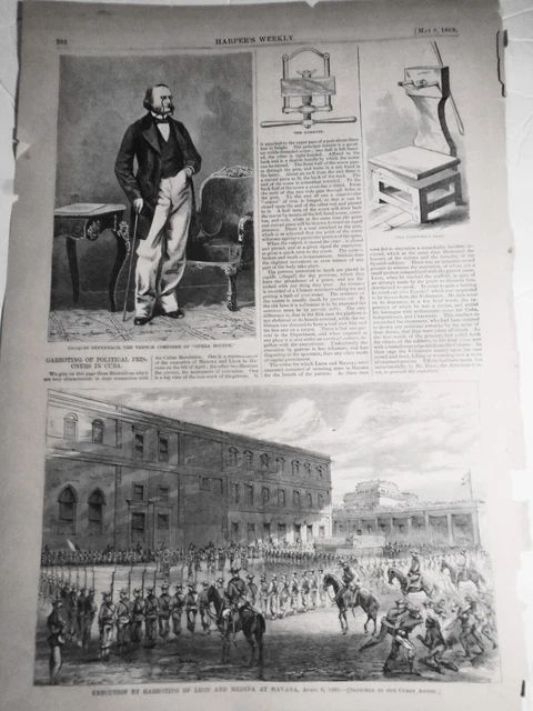EXÉCUTION DE PAR Garroting De Leon Et Medina Chez Havane de Cuba ...