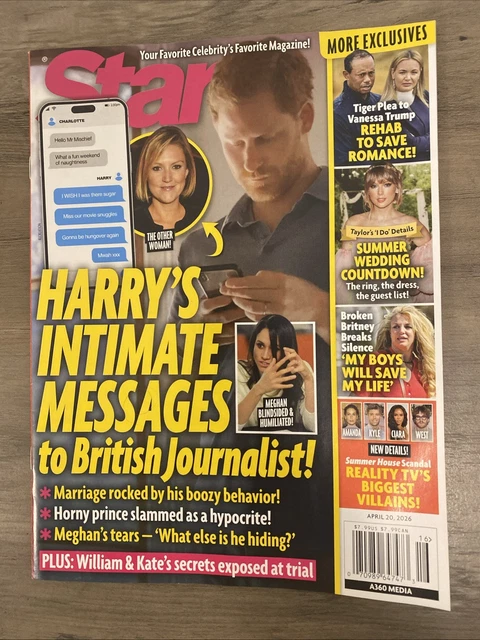 STAR WEEKLY MAGAZINE April 20th 2026 Harry's Other Woman $11.99 ...