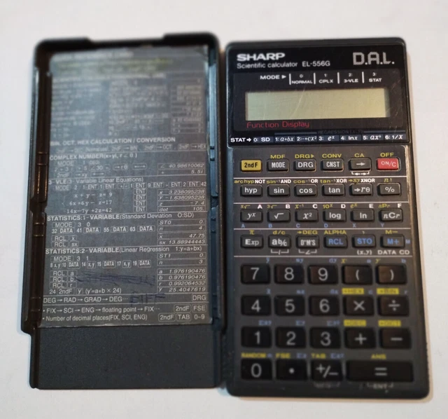 VINTAGE SHARP EL-556G Scientific Calculator D.A.L (FOR PARTS ONLY ...