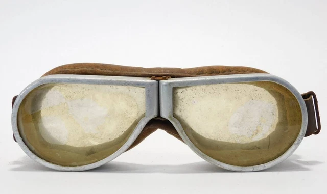 WW2 FORMER JAPANESE Army Flight Goggles Imperial Military Navy #18 £350 ...