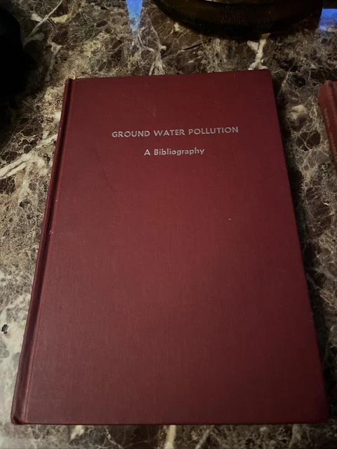GROUNDWATER GROUND WATER Pollution Bibliography Reference Bacteria ...