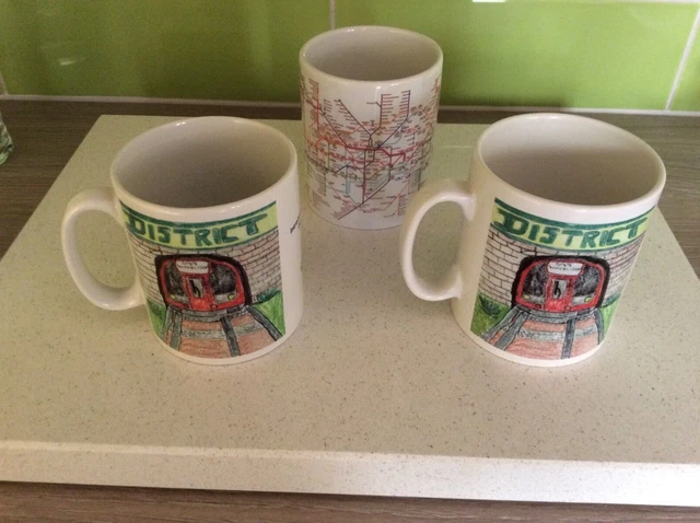 RARE DISTRICT LINE Mugs and Tube Map Mug London Underground £20.00 ...
